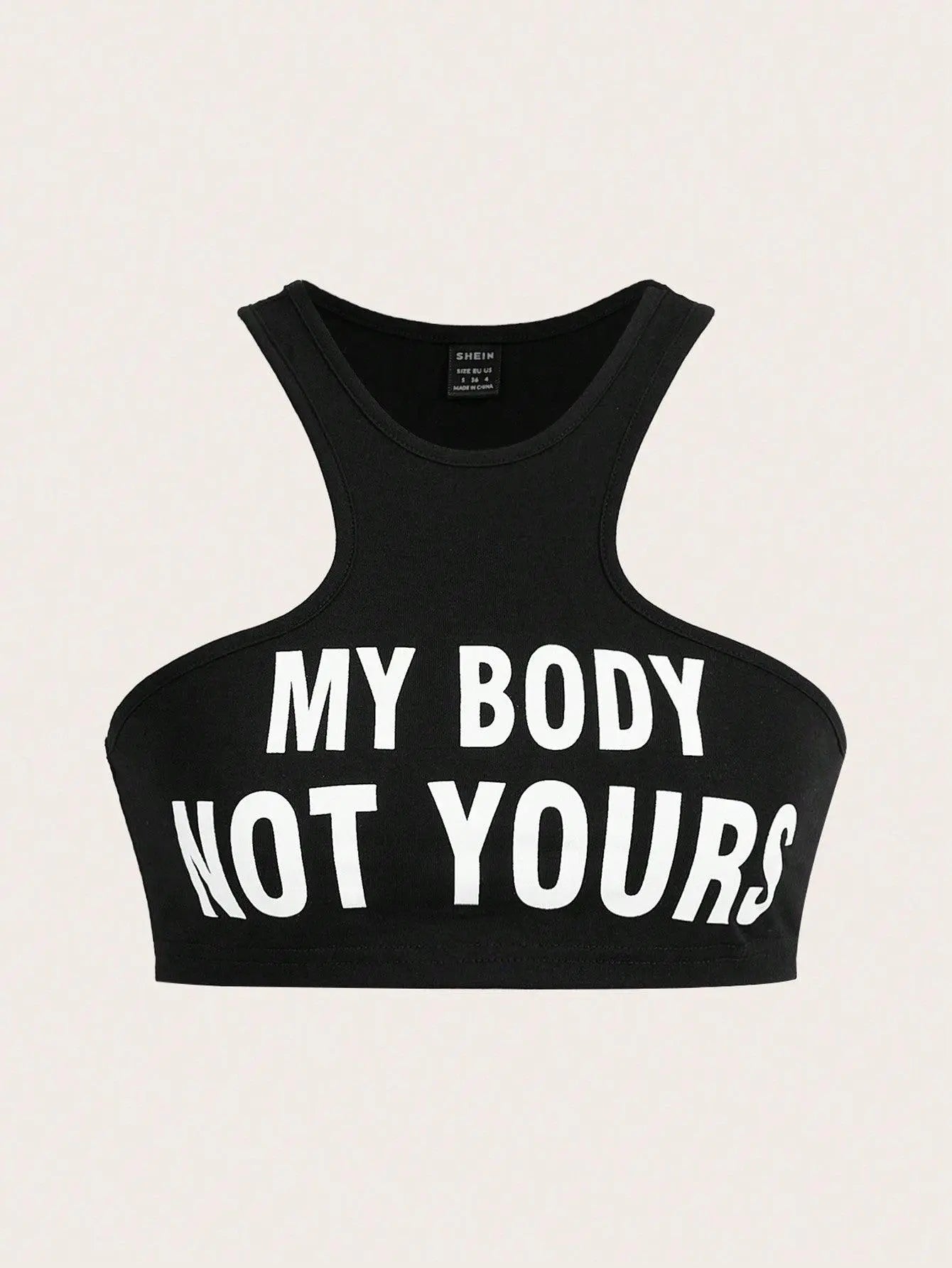 - My Body, Not Yours Slogan & Graphic Design | Tank Top – SS69