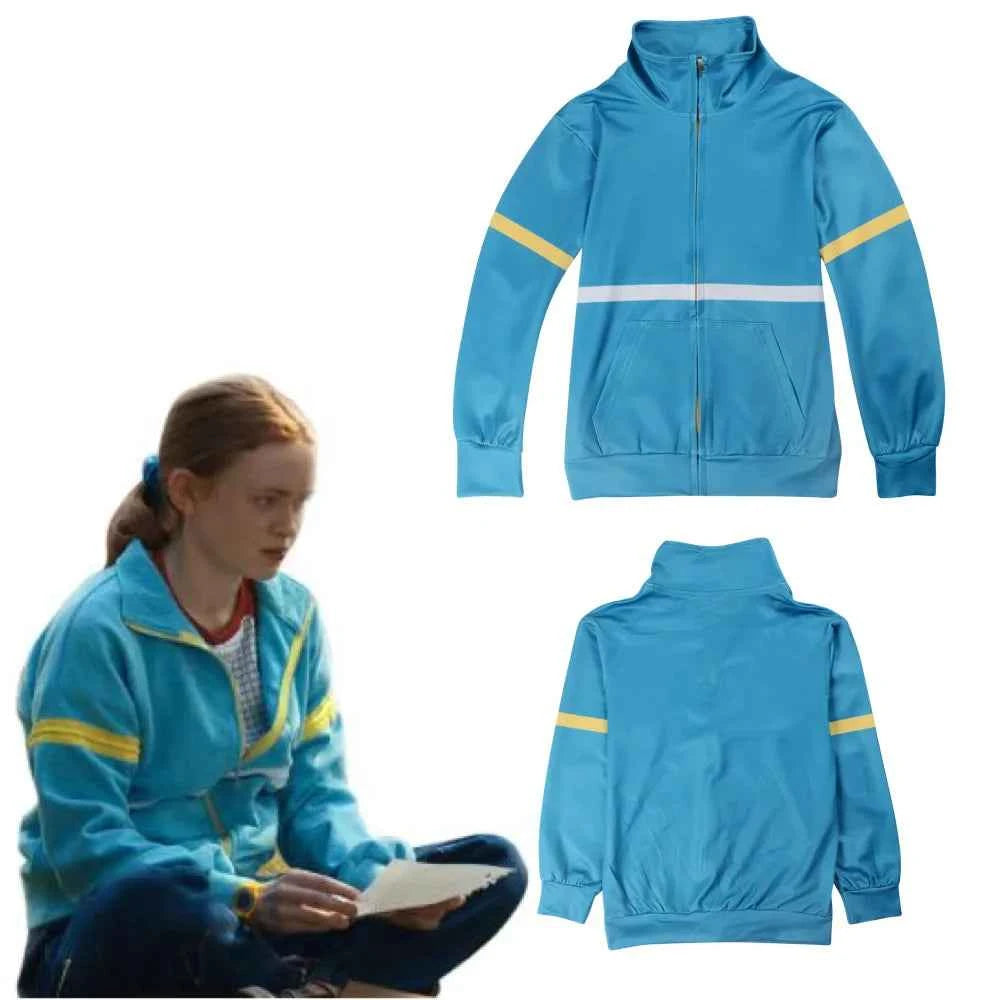 - New Kids Zip Up Hoodie Sweatshirt Max Mayfield Cosplay Zipper Hooded ...