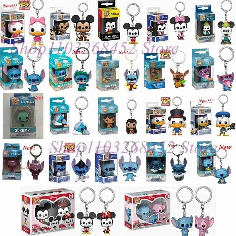 - New 22 Styles Funko Pocket pop Keychains Mickey Mouse Minnie Donald ...